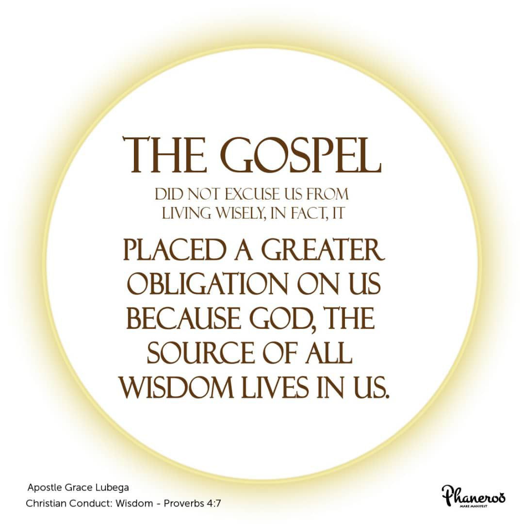 Christian Conduct: Wisdom – Phaneroo