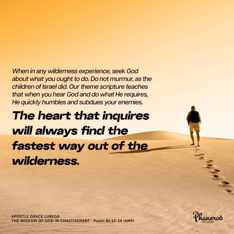 The Wisdom Of God In Chastisement – Phaneroo
