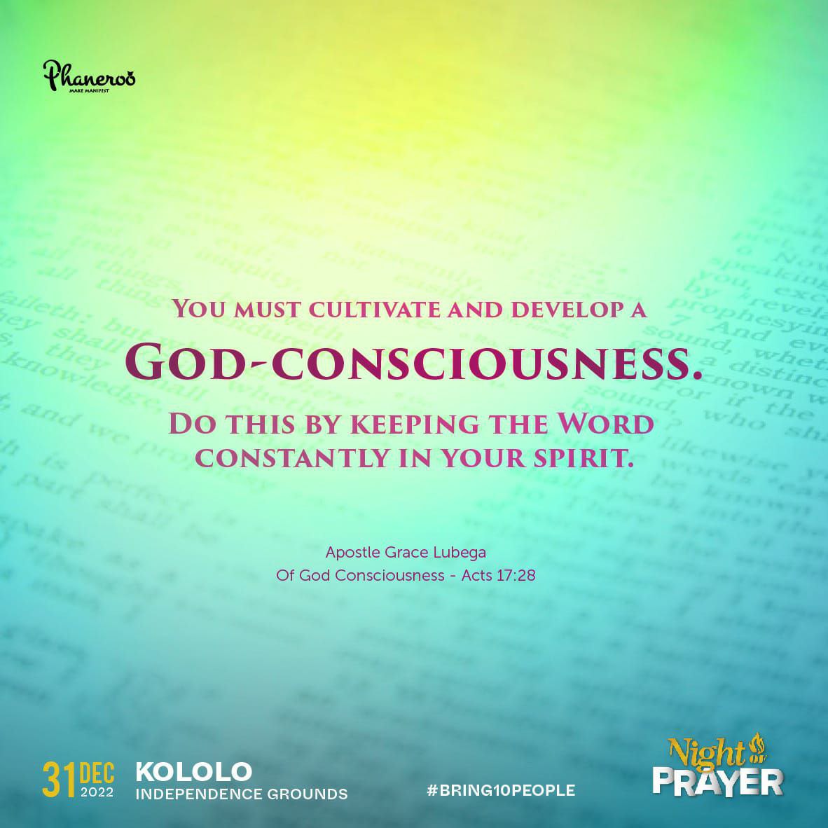 Of God Consciousness – Phaneroo