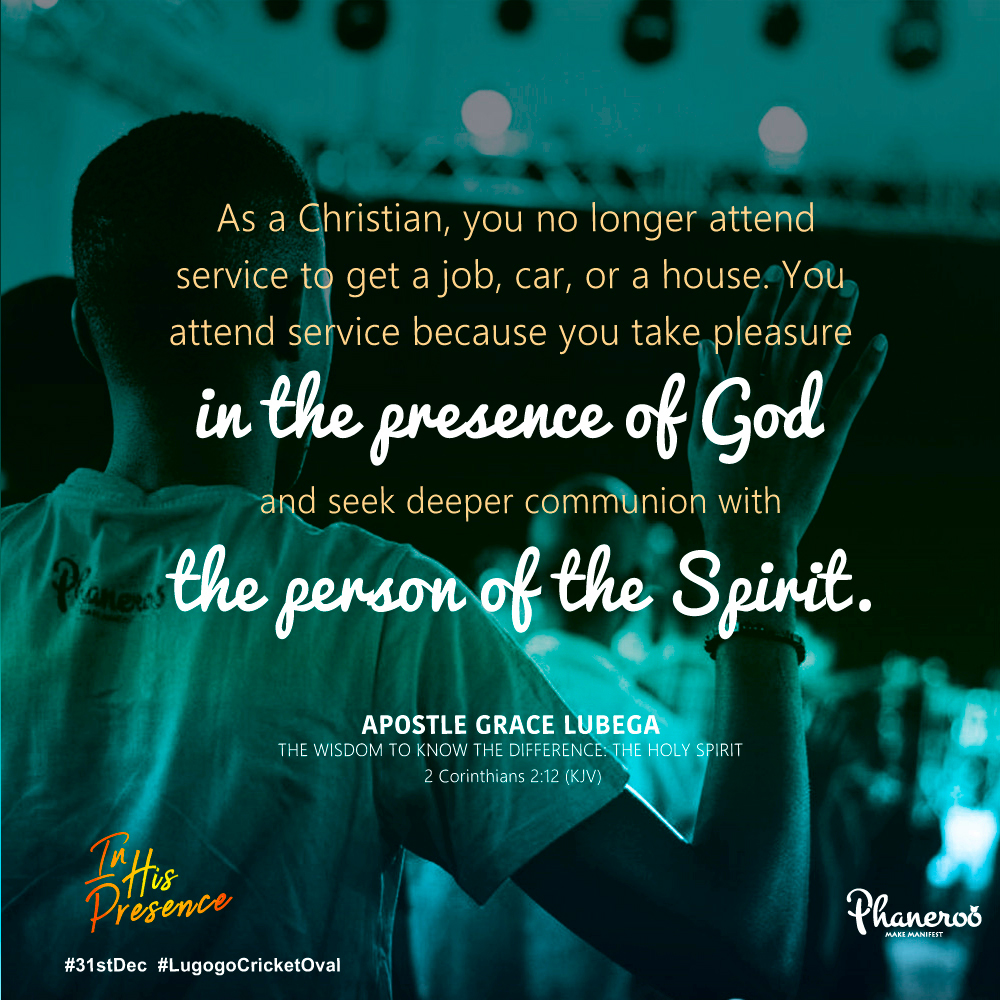 The Wisdom to know the Difference: The Holy Spirit – Phaneroo