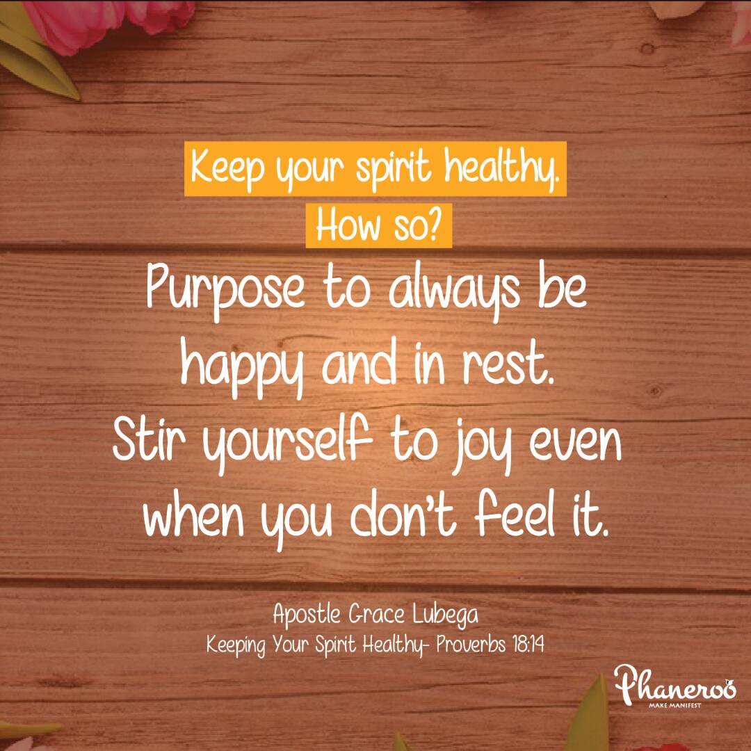 Keeping Your Spirit Healthy – Phaneroo