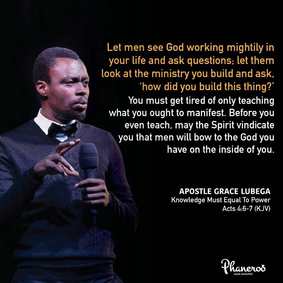Knowledge Must Equal To Power – Phaneroo