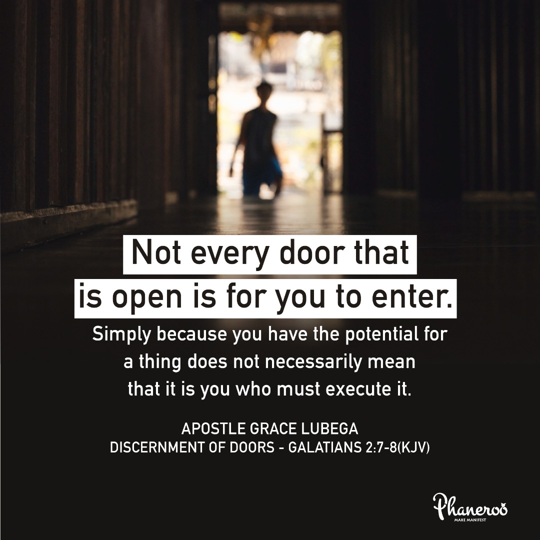 Discernment Of Doors – Phaneroo