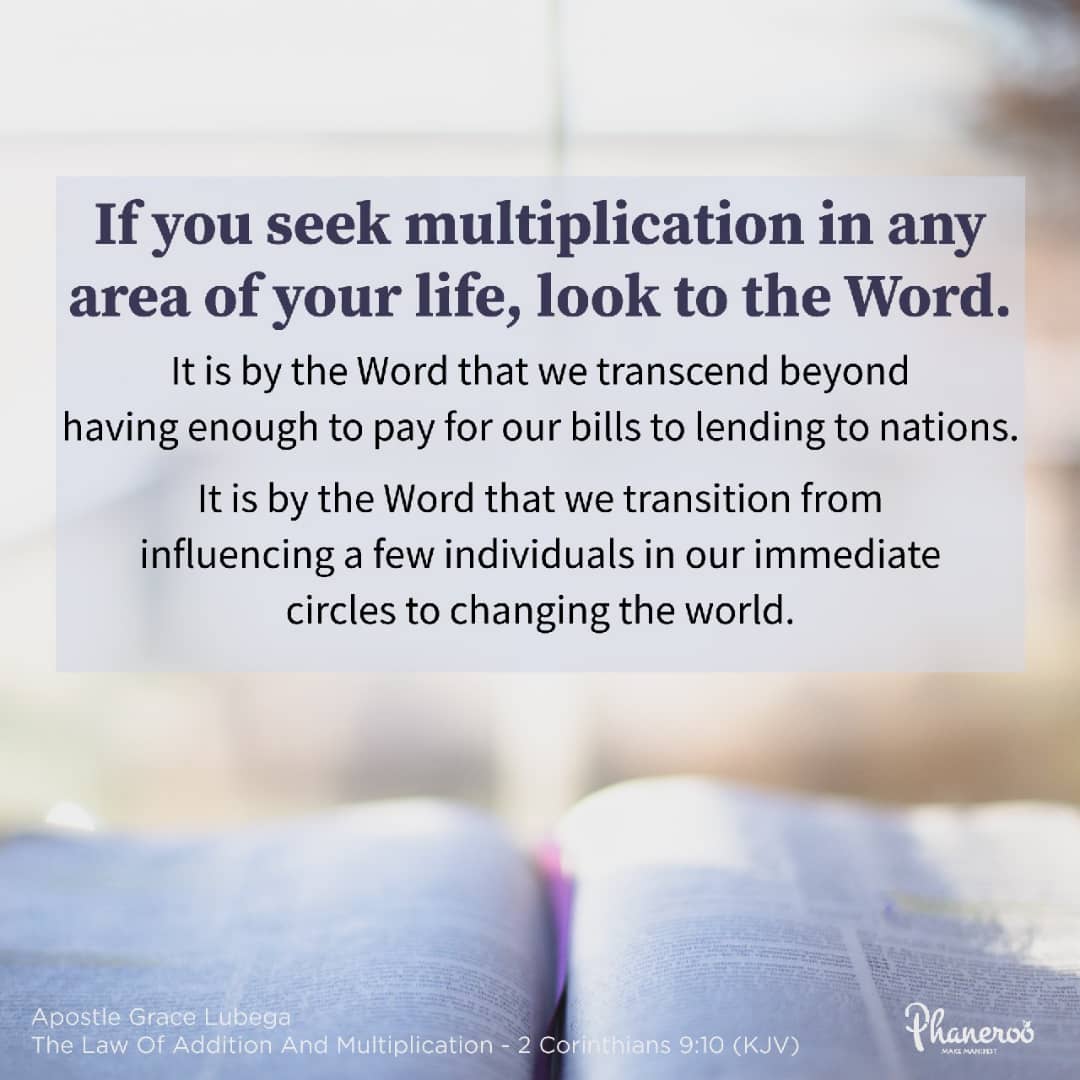 The Law Of Addition And Multiplication - Phaneroo