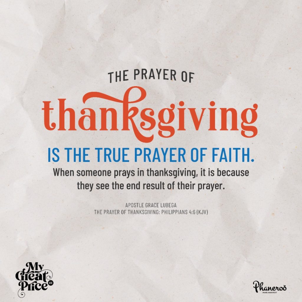 The Prayer Of Thanksgiving - Phaneroo