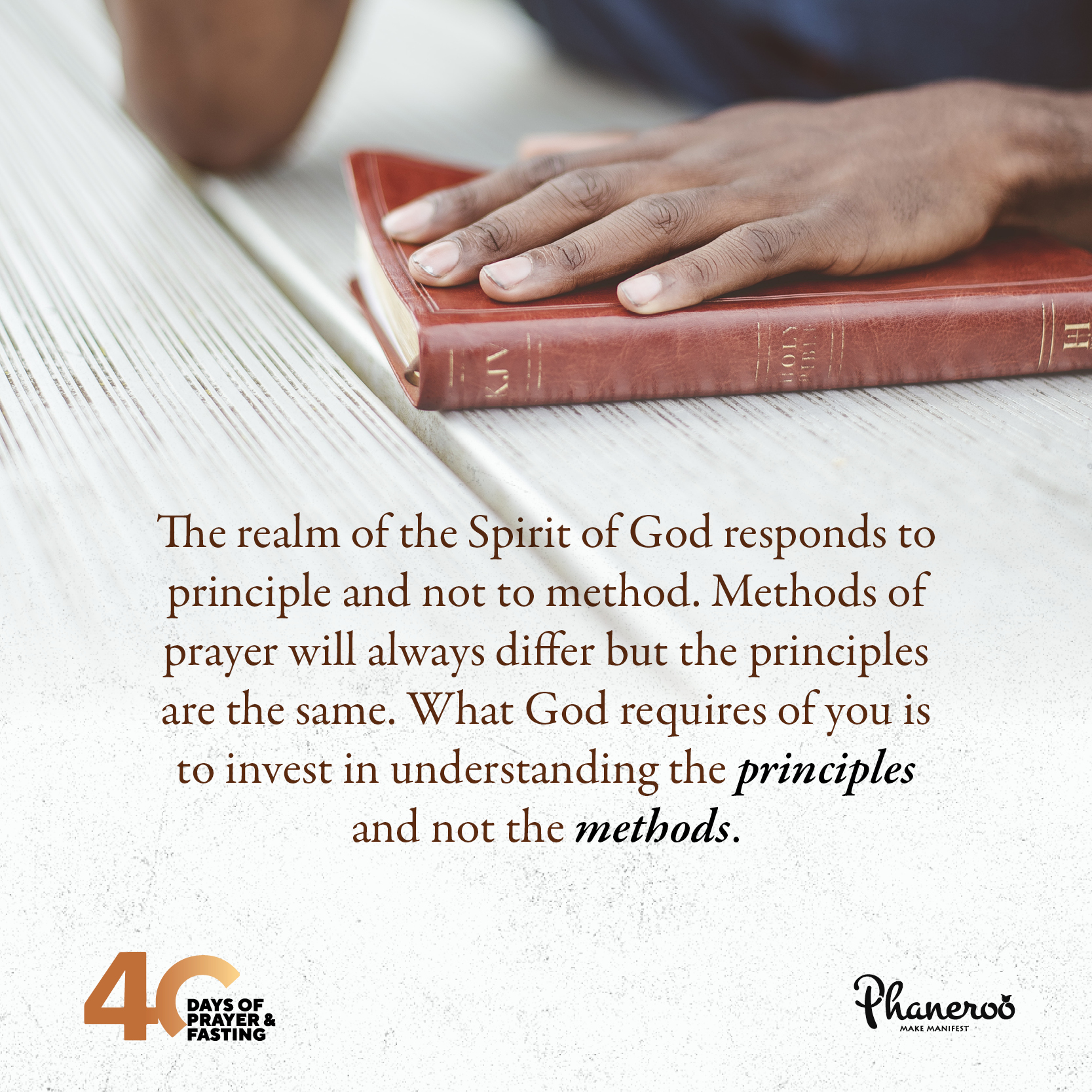 Prayer – Principle Over Method – Phaneroo