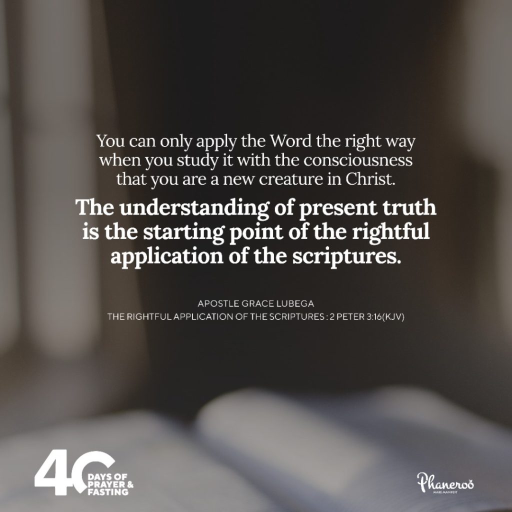The Rightful Application Of The Scriptures – Phaneroo