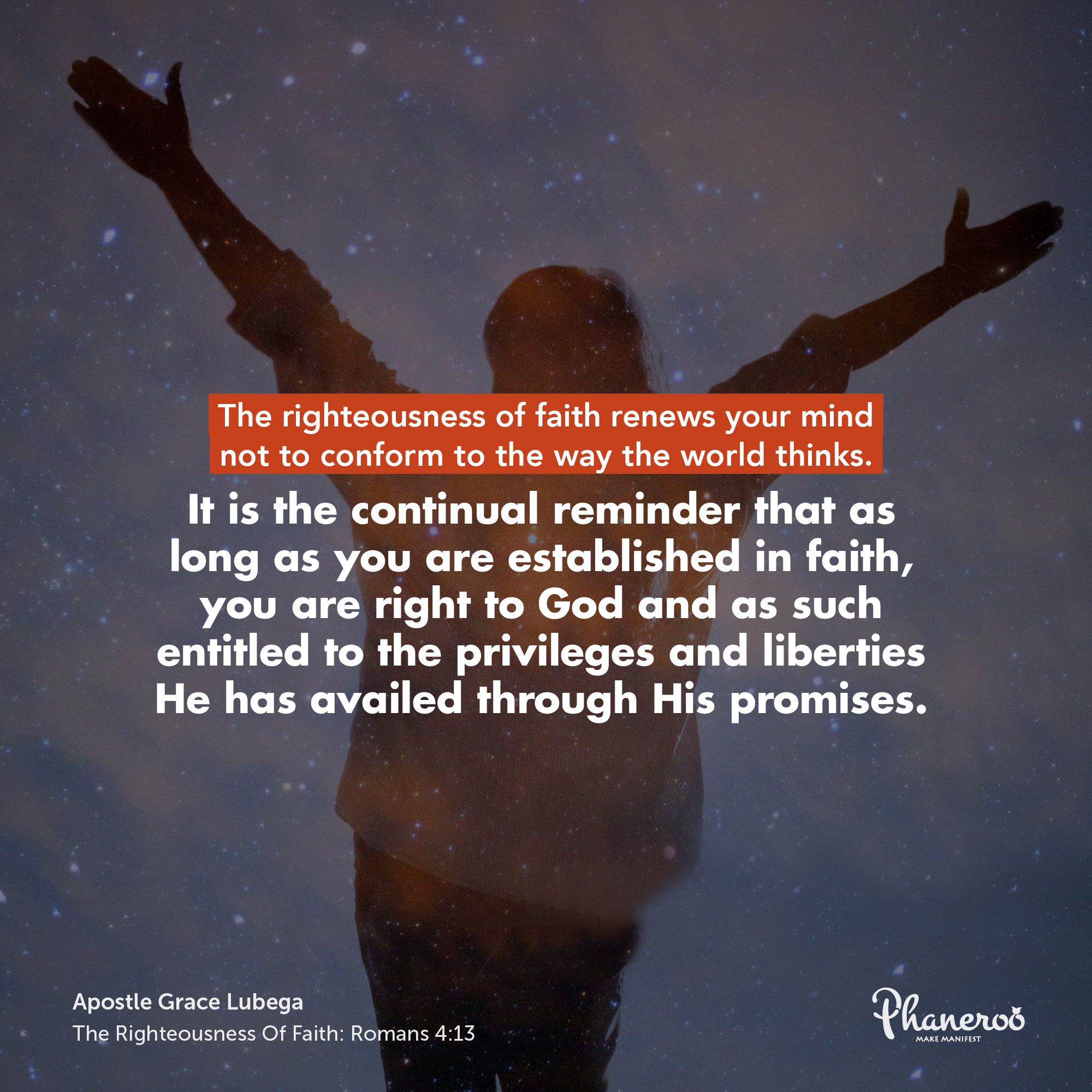 The Righteousness Of Faith - Phaneroo