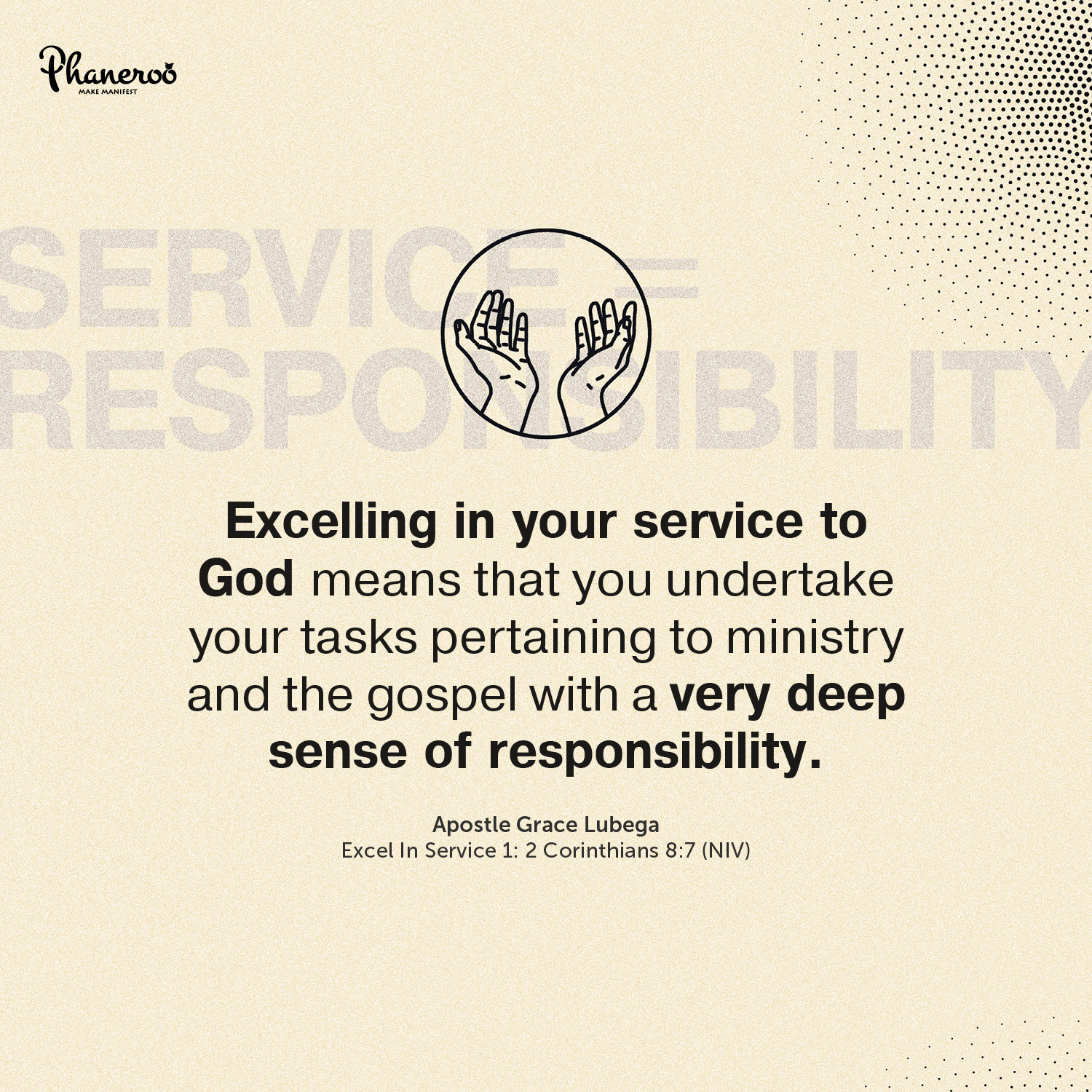 Excel In Service – 1 – Phaneroo