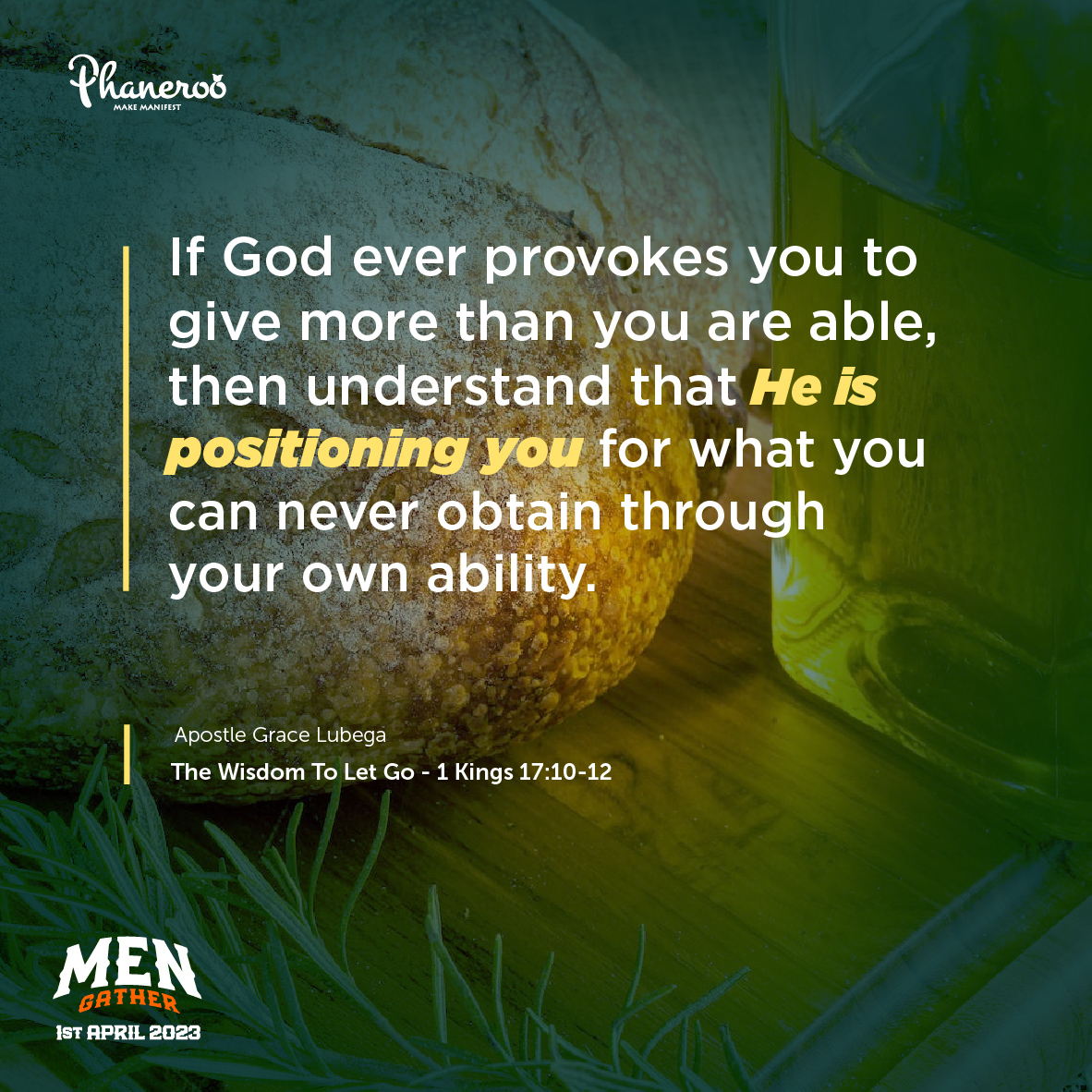 The Wisdom To Let Go - Phaneroo